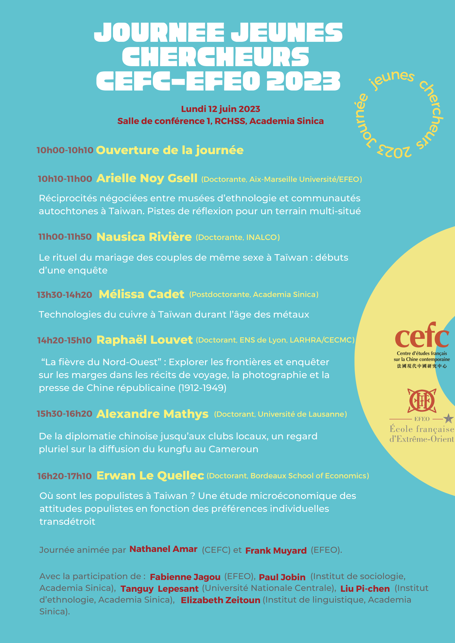 France Alumni - Journée jeunes chercheurs CEFC-EFEO 2023