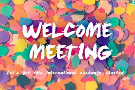 Invitation à la Welcome Meeting Montpellier